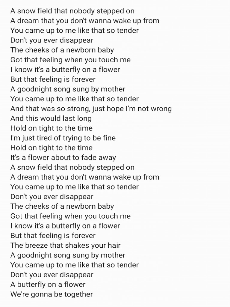 So Tender Song | PDF