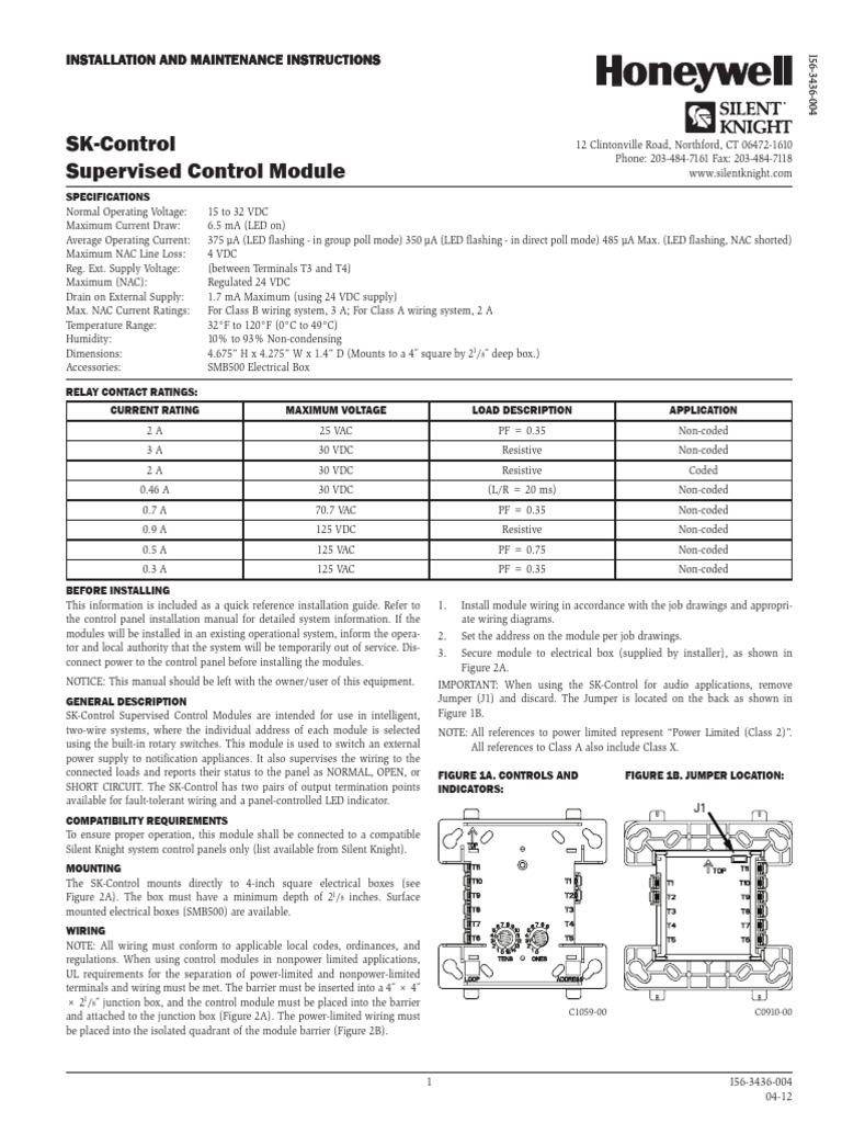 SK-Control Module Installation Guide | PDF | Relay | Power Supply