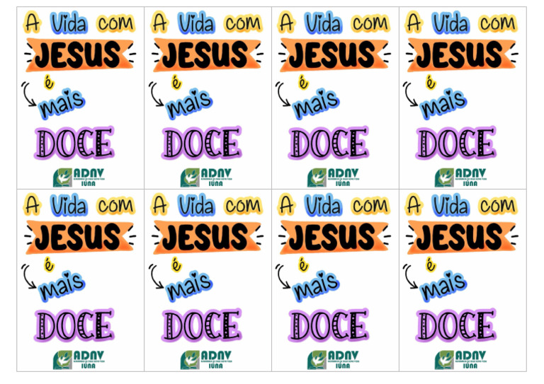 A Vida Com JESUS É Mais Doce | PDF