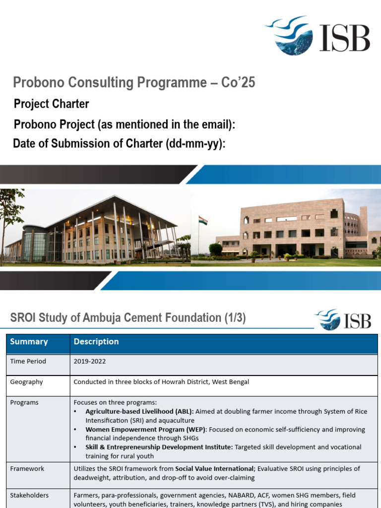 Example Reports Summary - ISB | PDF | Agriculture | Sustainable Agriculture