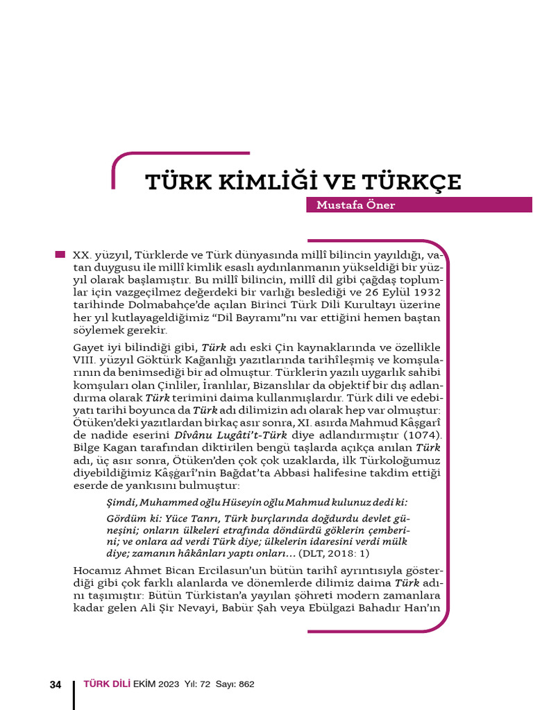 Mustafa-Oner-_OZEL_-TURK-KIMLIGI-VE-TURKCE-_7 | PDF