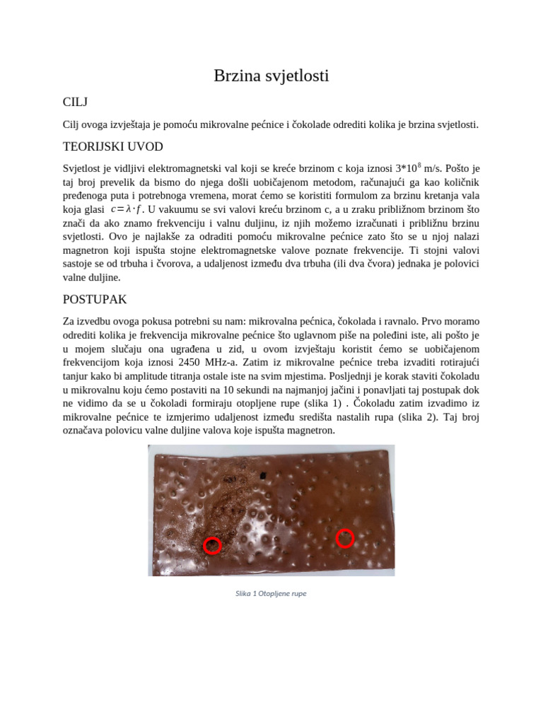 Brzina Svjetlosti | PDF