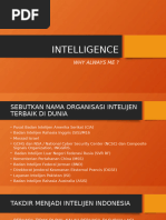 Teori Dasar Intelijen dan Fungsinya | PDF