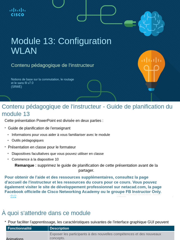 SRWE Module 13 | PDF | Rayon (géométrie) | I Pv6