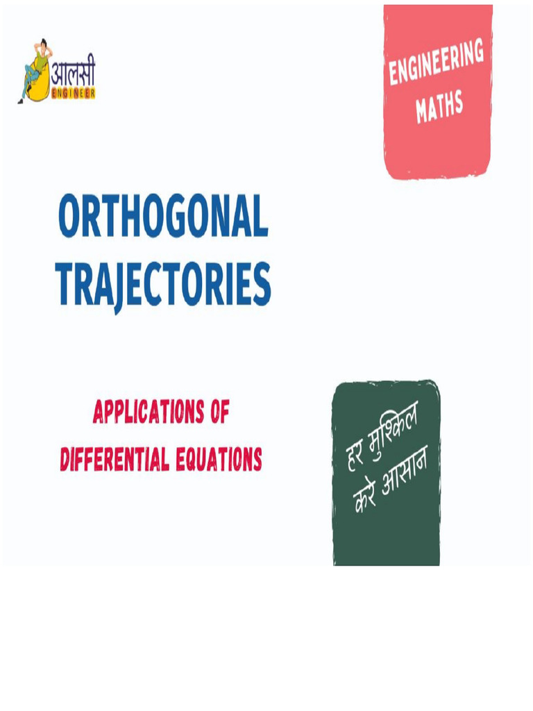 1 - Orthogonal Trajectories - 6866232 | PDF