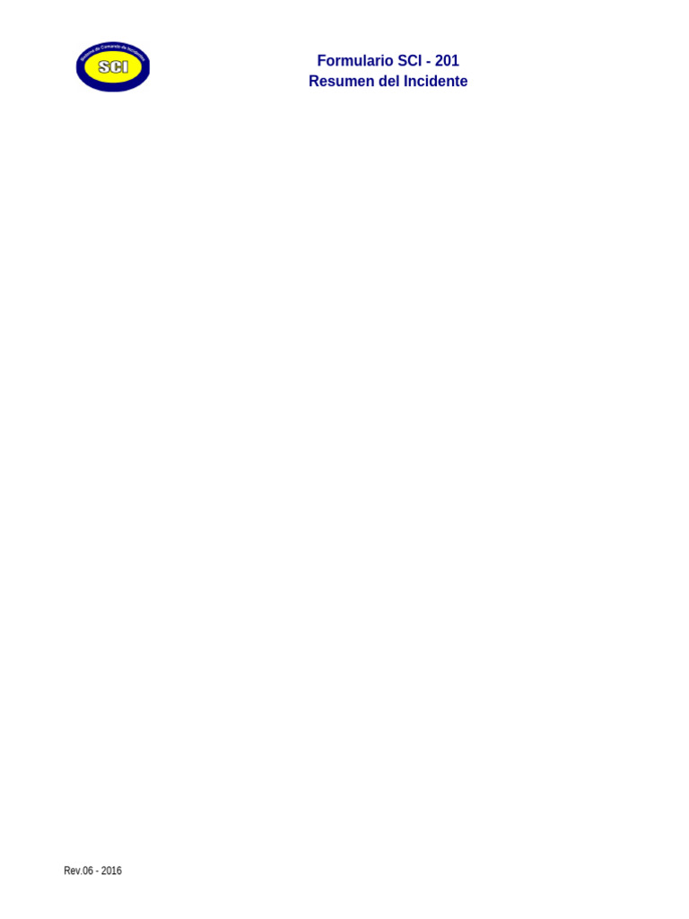 SCI - 201 Formulario | PDF