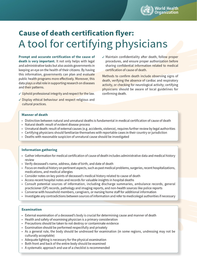 Flyer - Who Recommendations For Conducting An External Inspection of A ...