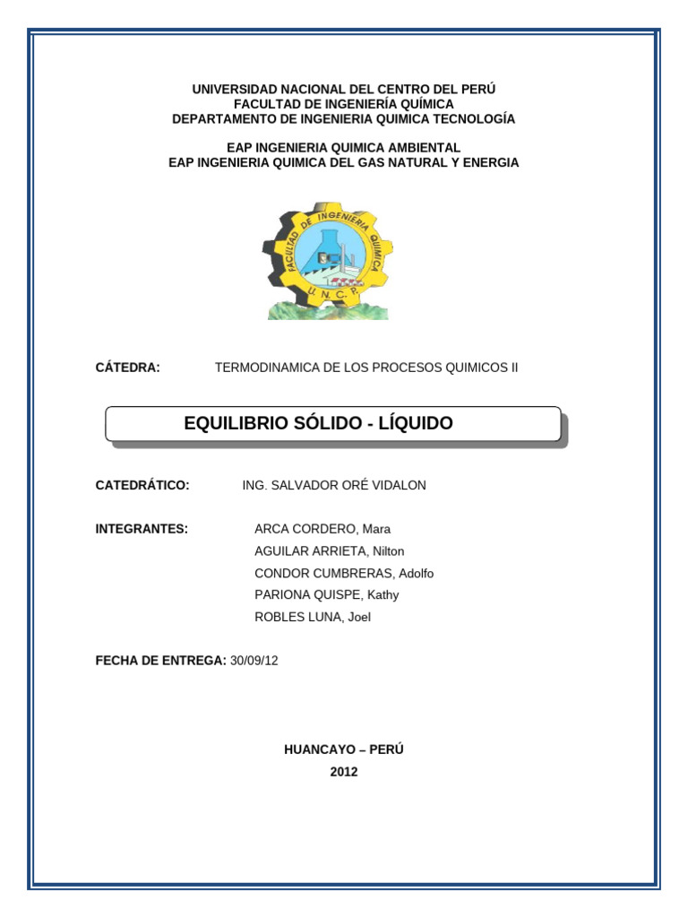 Equilibrio Sólido-Líquido: Naftaleno y Ácido Acético | PDF | Fase ...