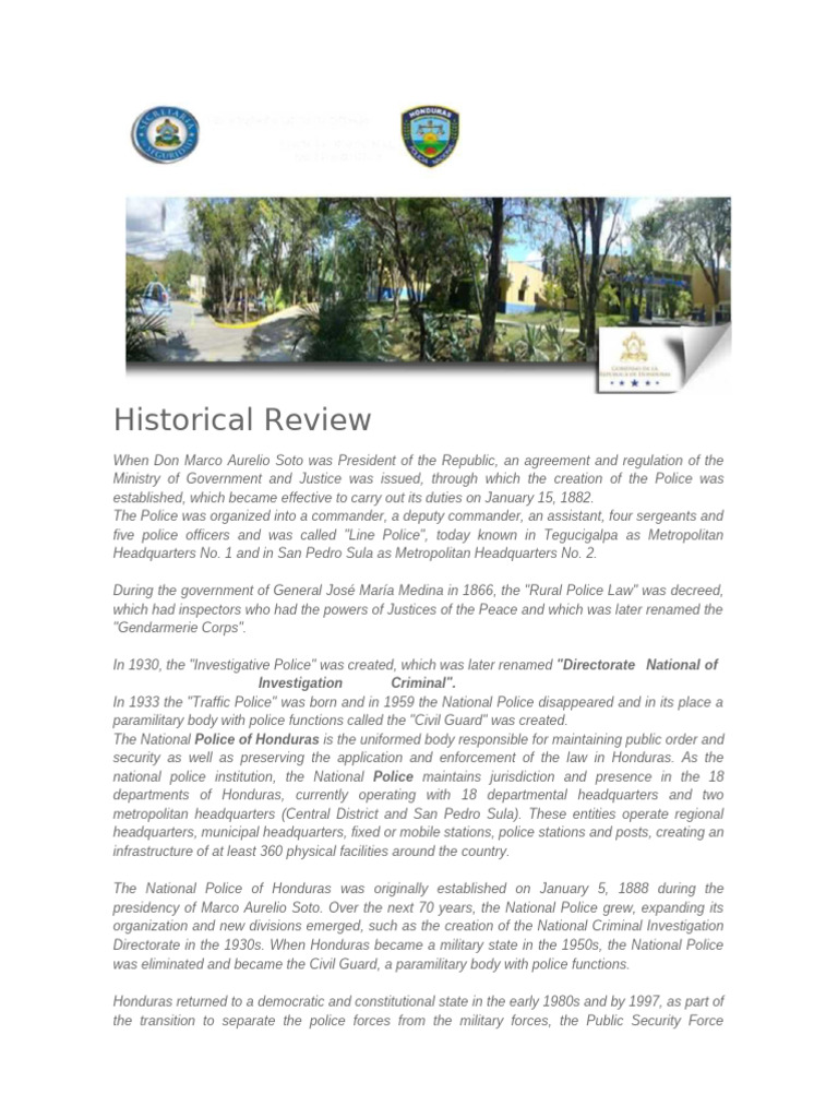 Historical Review of The National Police | PDF | Police | National Security