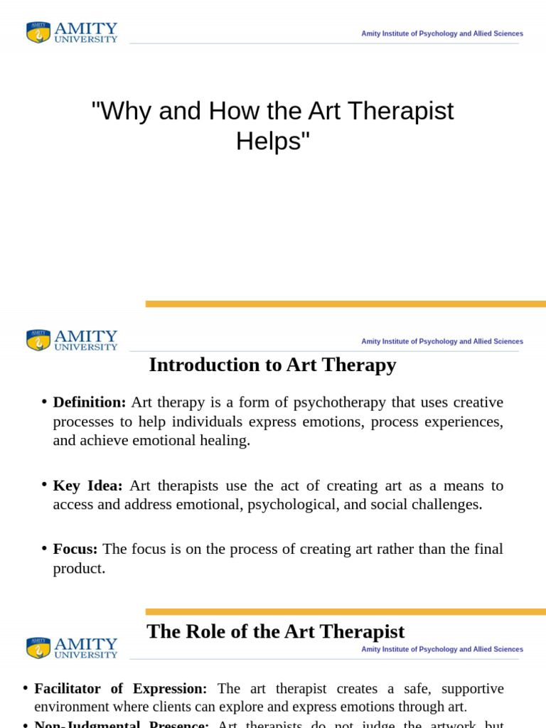 Why and How Art Therapist Helps | PDF | Art Therapy | Psychotherapy