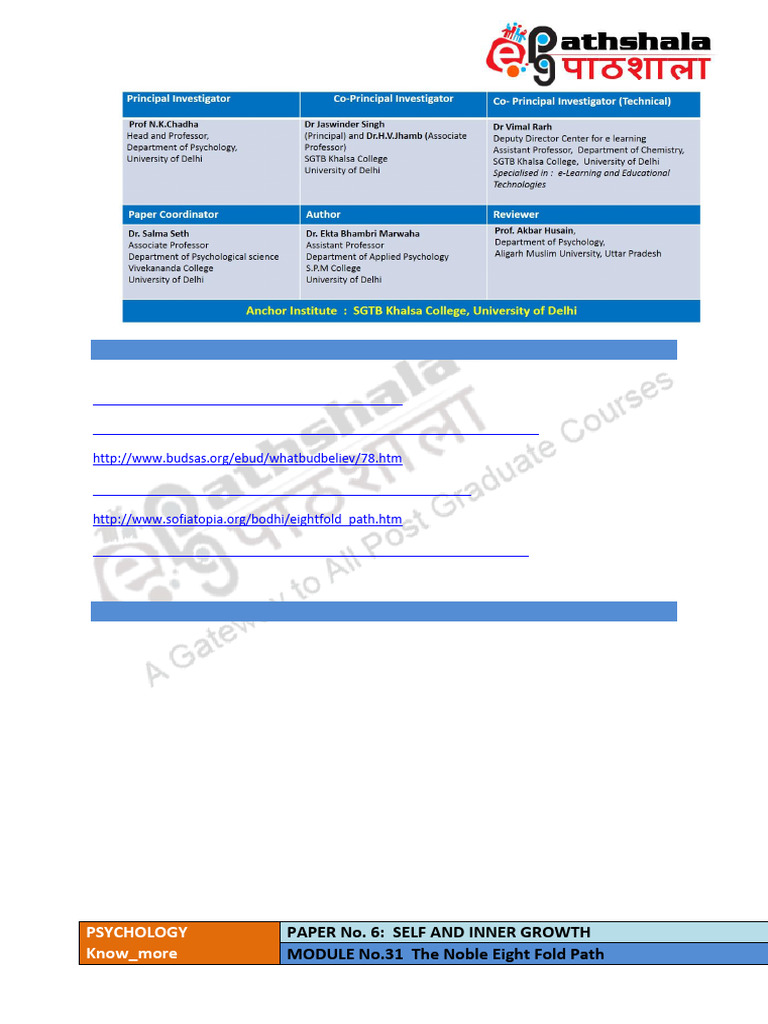 1475470922PSY P6 M31 Know More | PDF | Noble Eightfold Path | Four Noble Truths