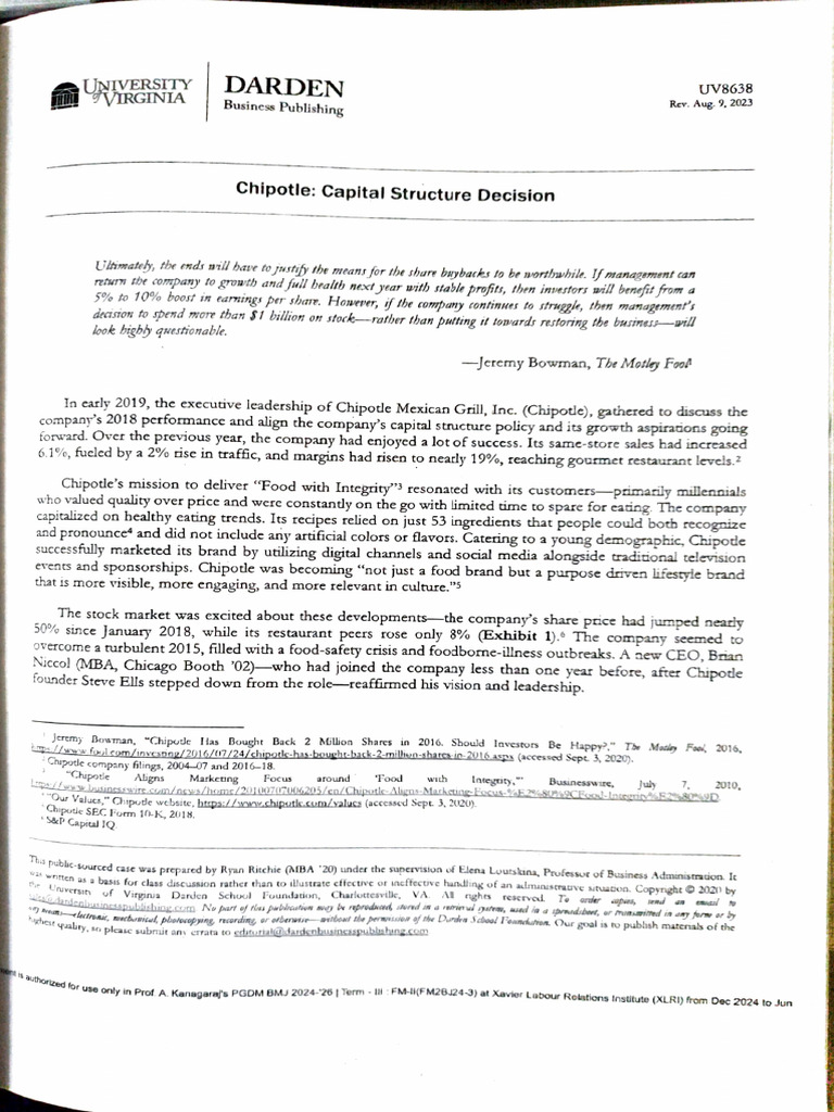Chipotle | PDF