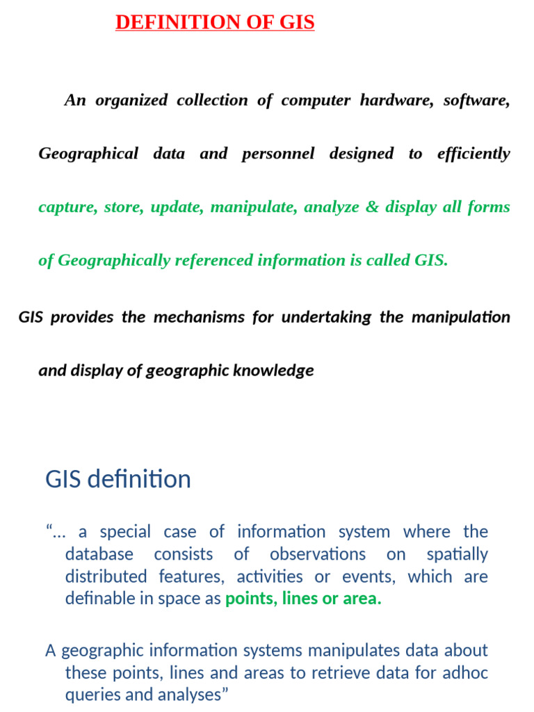 Understanding GIS: Definition and Applications | PDF | Geographic ...