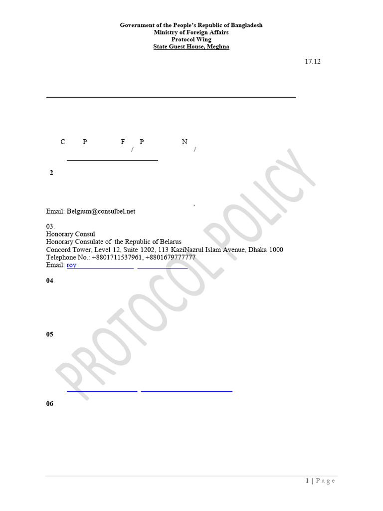 UPDATED - List of Honorary Consuls - Latest Update On 10 Dec 2024 | PDF ...