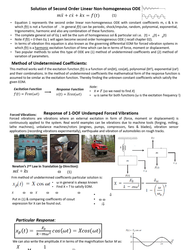 Chapter-3 Forced Vibrarions of Single DOF Systems | PDF | Damping ...
