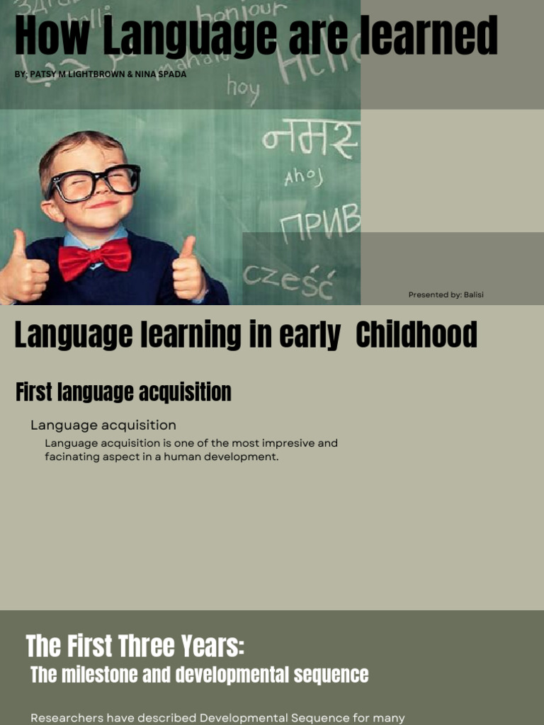 How Language Are Learned -1 | PDF | Language Acquisition | Language Development