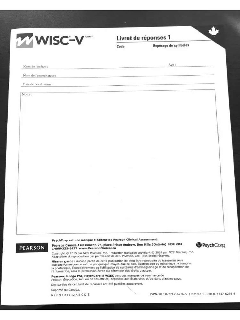 Wisc-V Codes Et Symboles | PDF