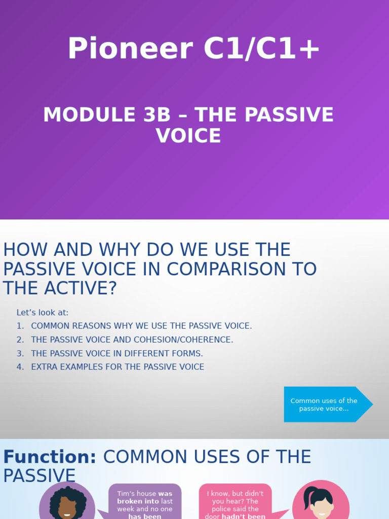 GXP B2 U3 Grammar Presentation | PDF | Verb | Subject (Grammar)