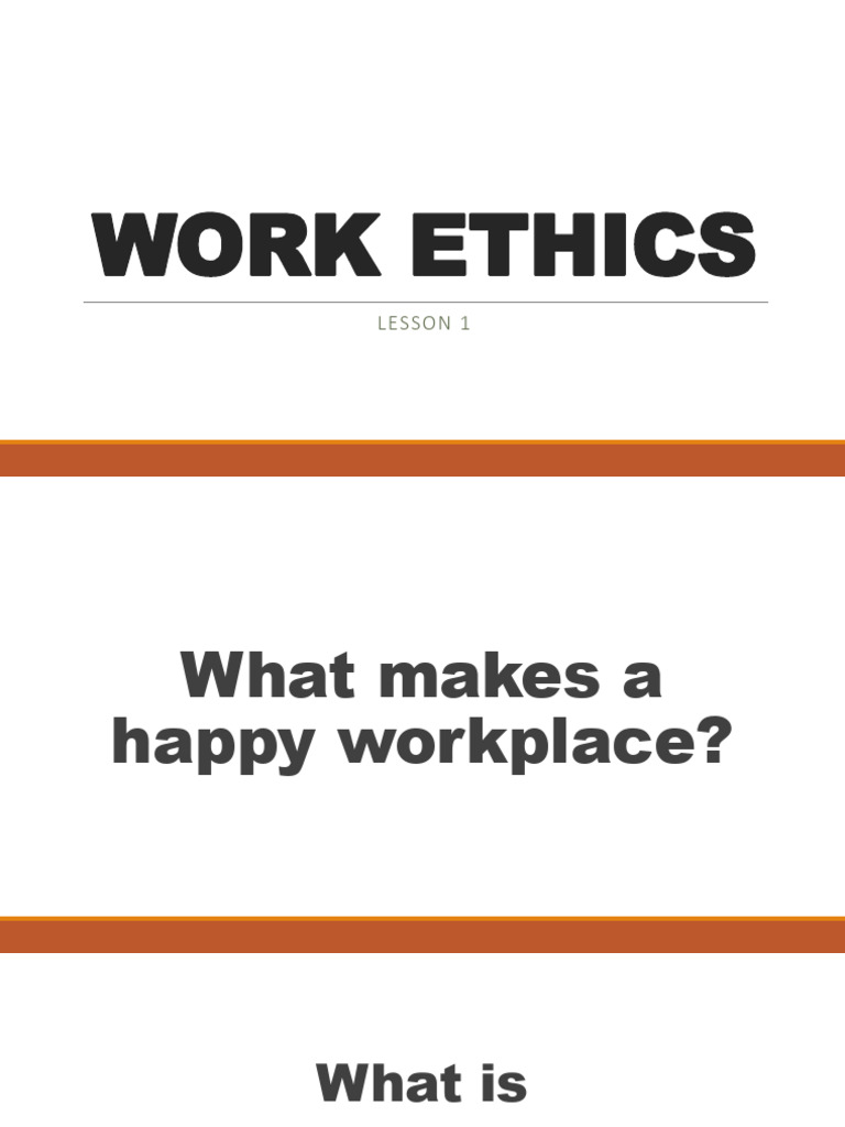 1 Work-Ethics | PDF