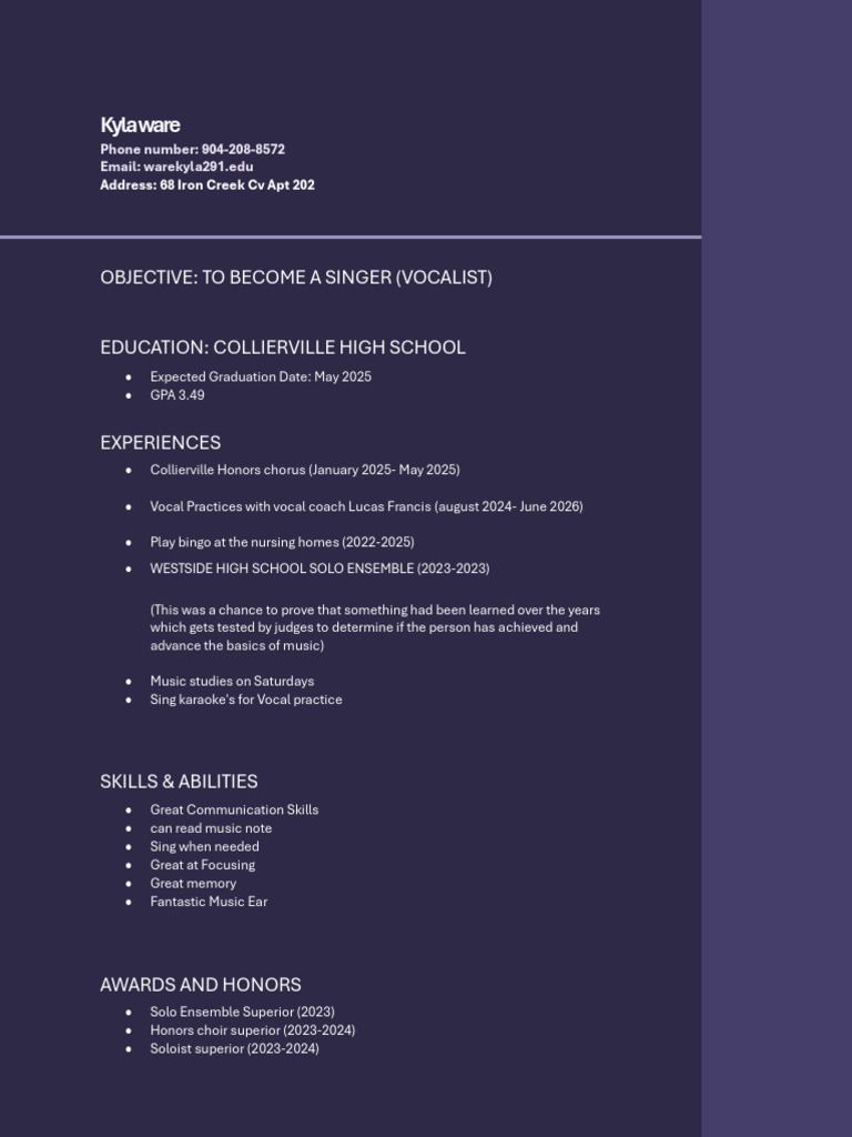 Resume Rough Draft | PDF