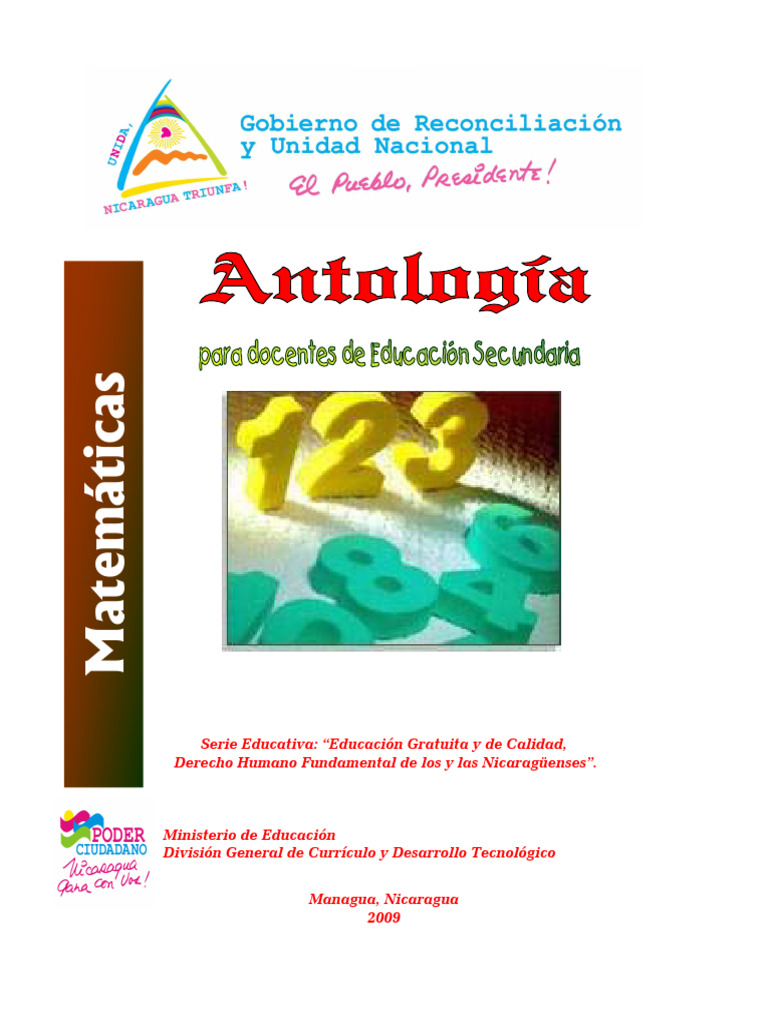 ANTOLOGIA MATEMa TICAS | PDF | Enseñando | Aprendizaje