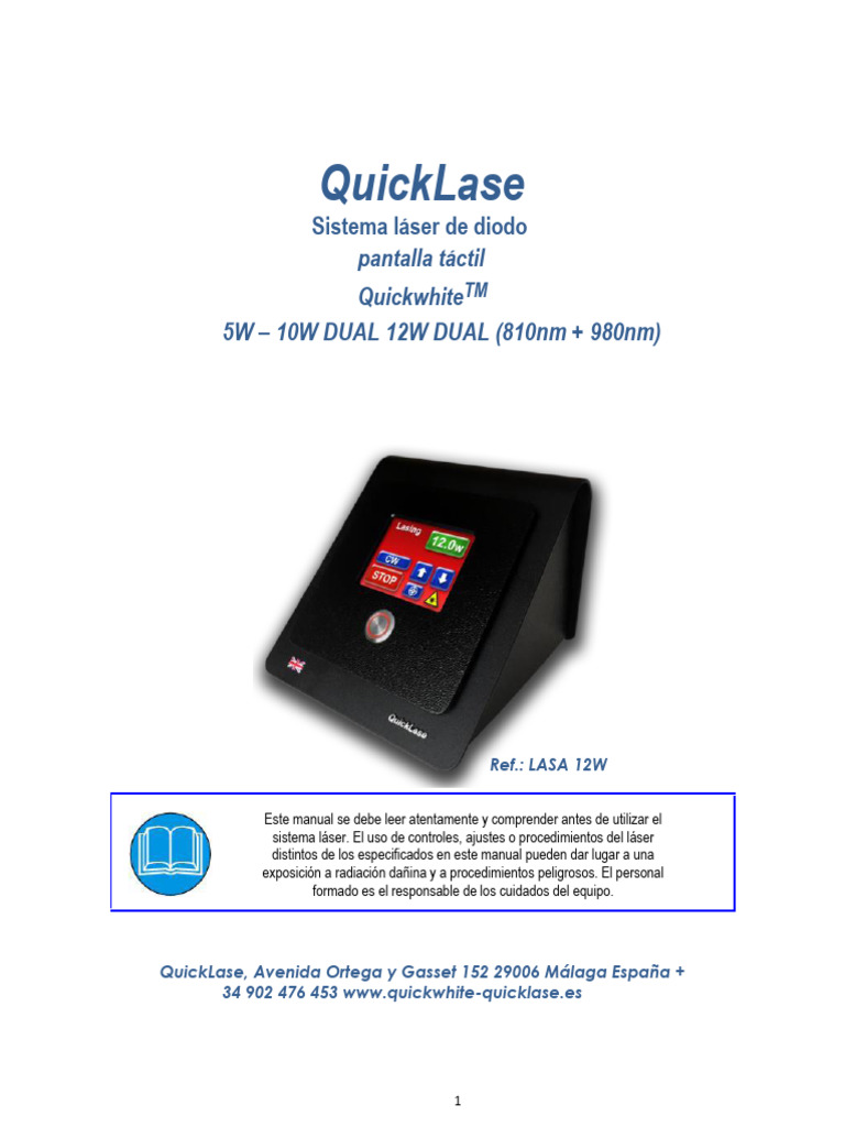 Manual Diodo Lasser | PDF | Láser | Fibra óptica
