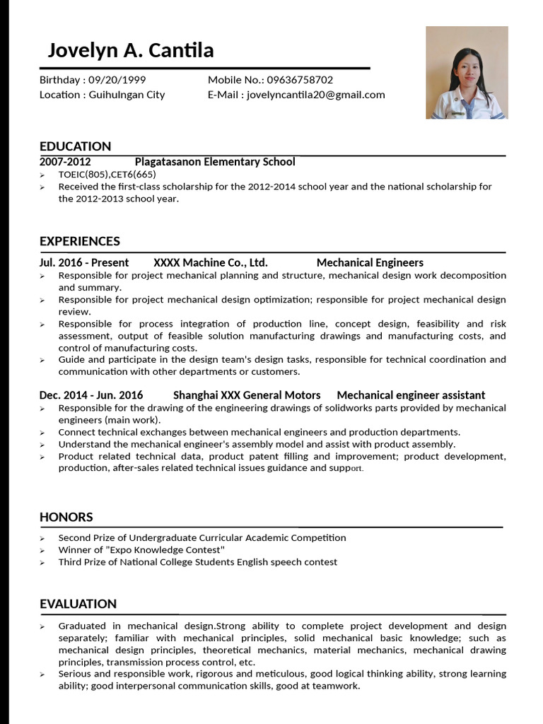 Minimalist Style Resume-WPS Office | PDF