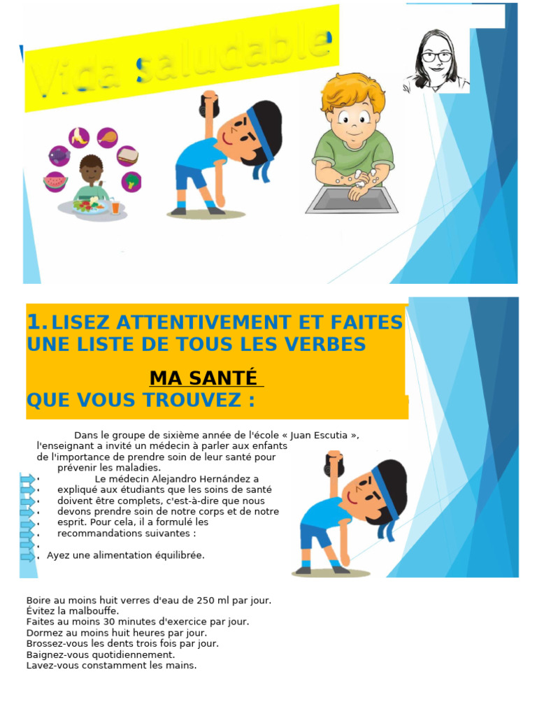PDF Vie Saine 1 Sixième Année | PDF