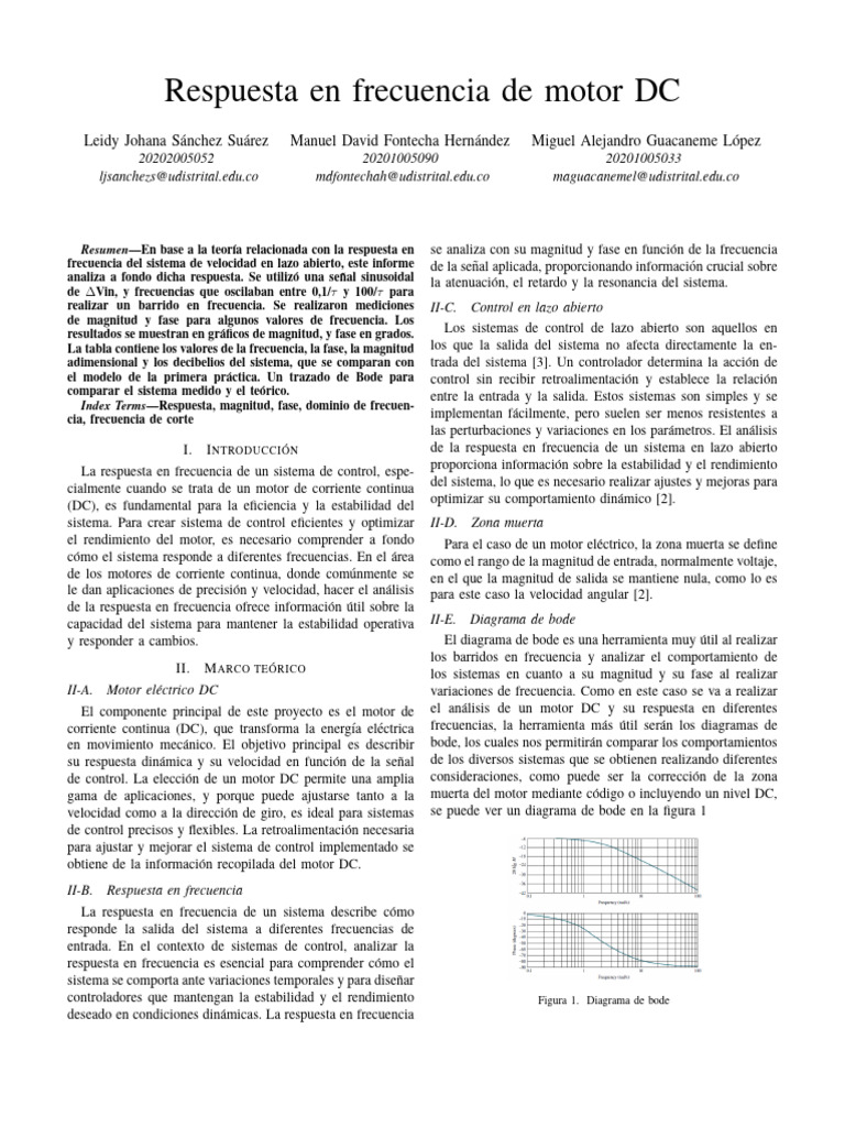 Control1 Lab2 | PDF | Frecuencia | Motores