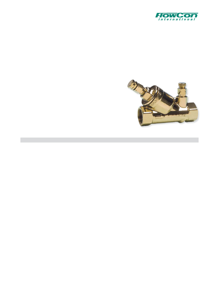 Flowcon k Tech | PDF | Valve | Flow Measurement