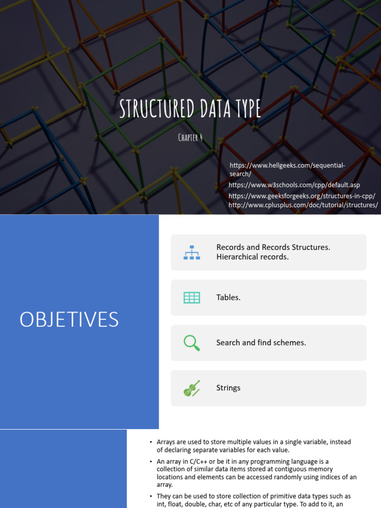 PF Chapter 4 - PART 1 - Arrays and Struct | PDF | C++ | Data Type