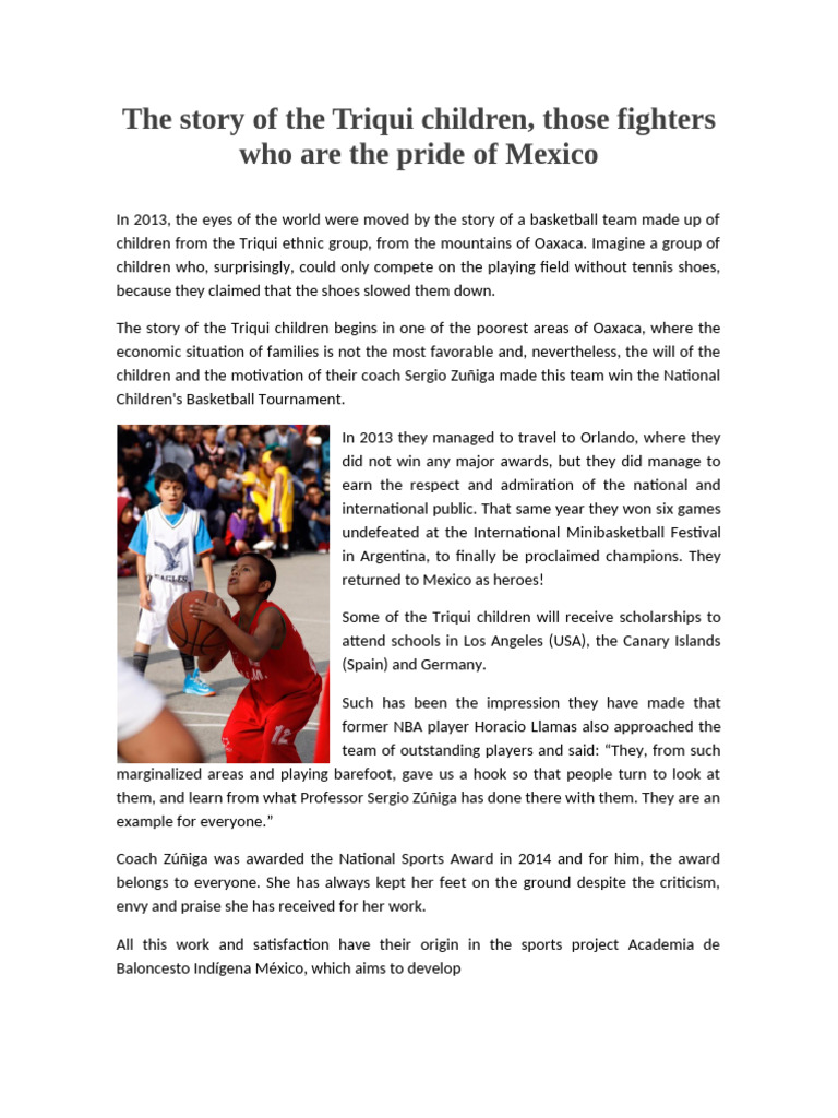 The History of The Triqui Children | PDF