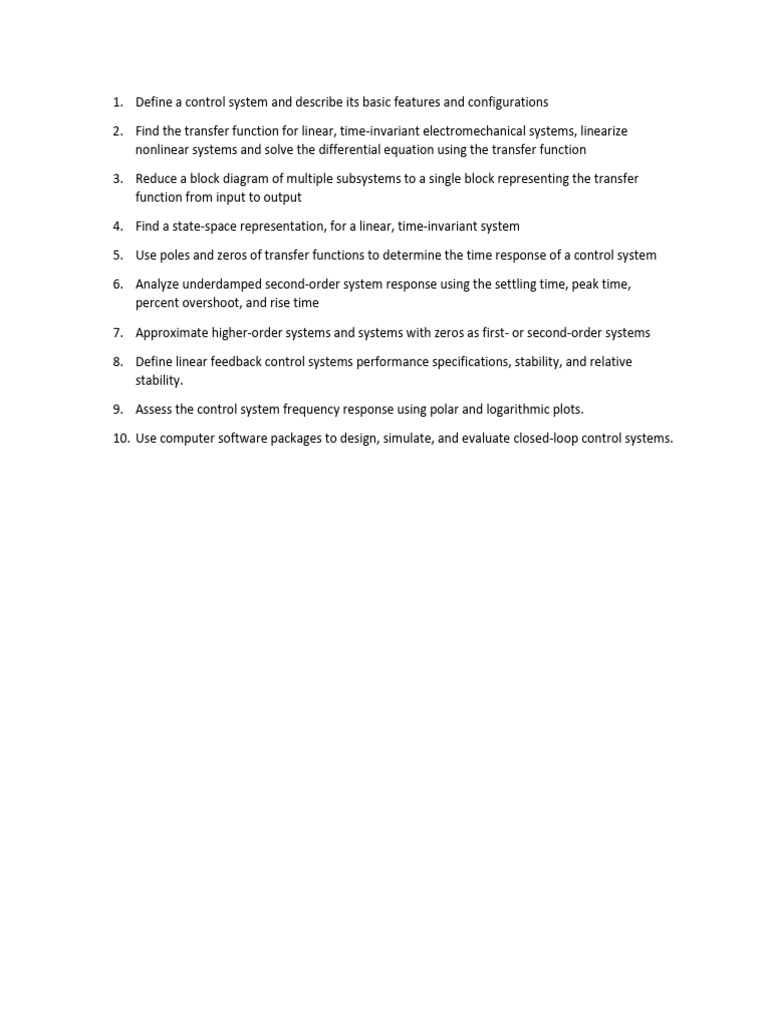 Control Systems Engineering Guide | PDF