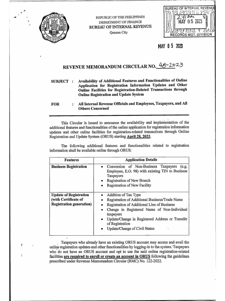 Orus RR 9.6.24 | PDF