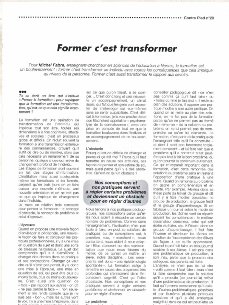 Former C Est Transformer | PDF