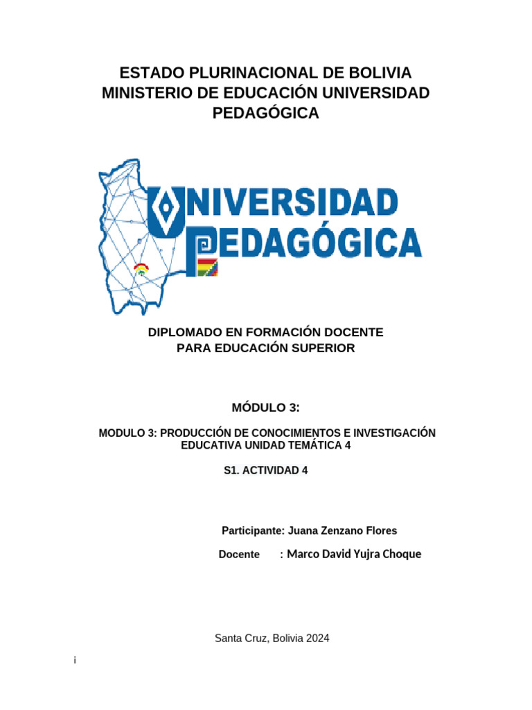 Investigación Educativa en Bolivia | PDF