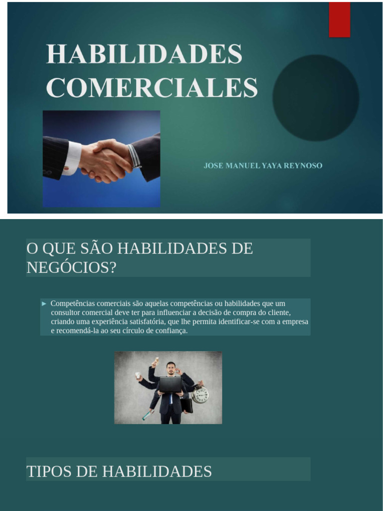 HABILIDADES COMERCIAIS.pptx | PDF