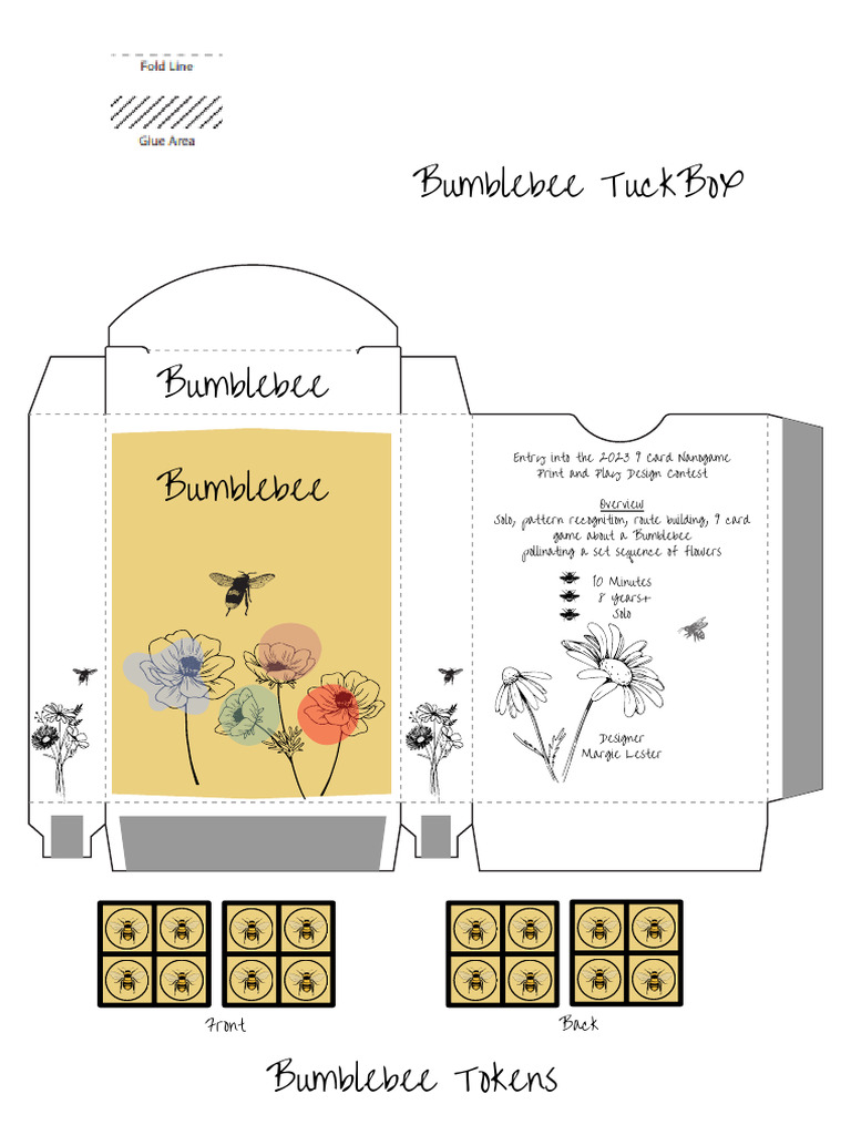 Bumblebee Tuckbox & Tokens | PDF