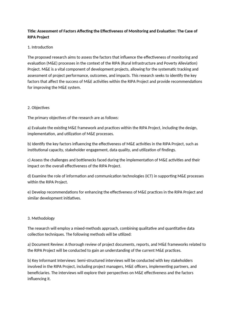 Concept note | PDF | Evaluation | Quantitative Research