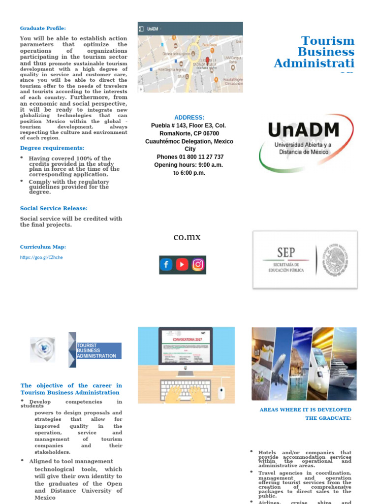 Triptych Bachelor's Degree in Business Administration | PDF | Tourism | Business