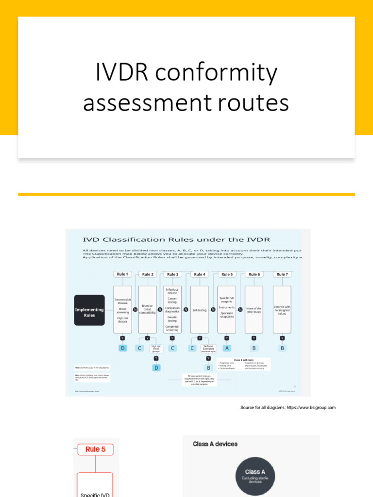 IVDR Conformity Assessment Routes | PDF
