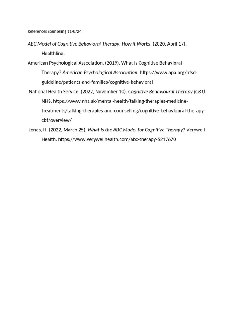 References Counseling 11 | PDF