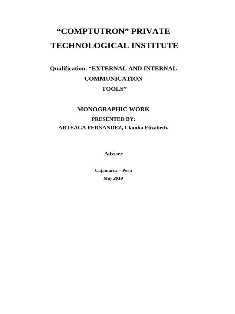 Internal and External Communication Tools | PDF | Communication | Social Media