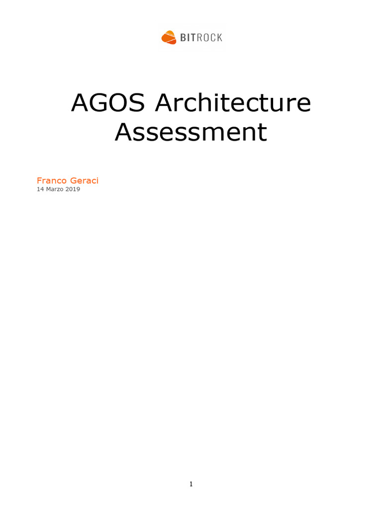 AGOS Architecture Assessment-V3 0 Final | PDF | Computer Engineering ...