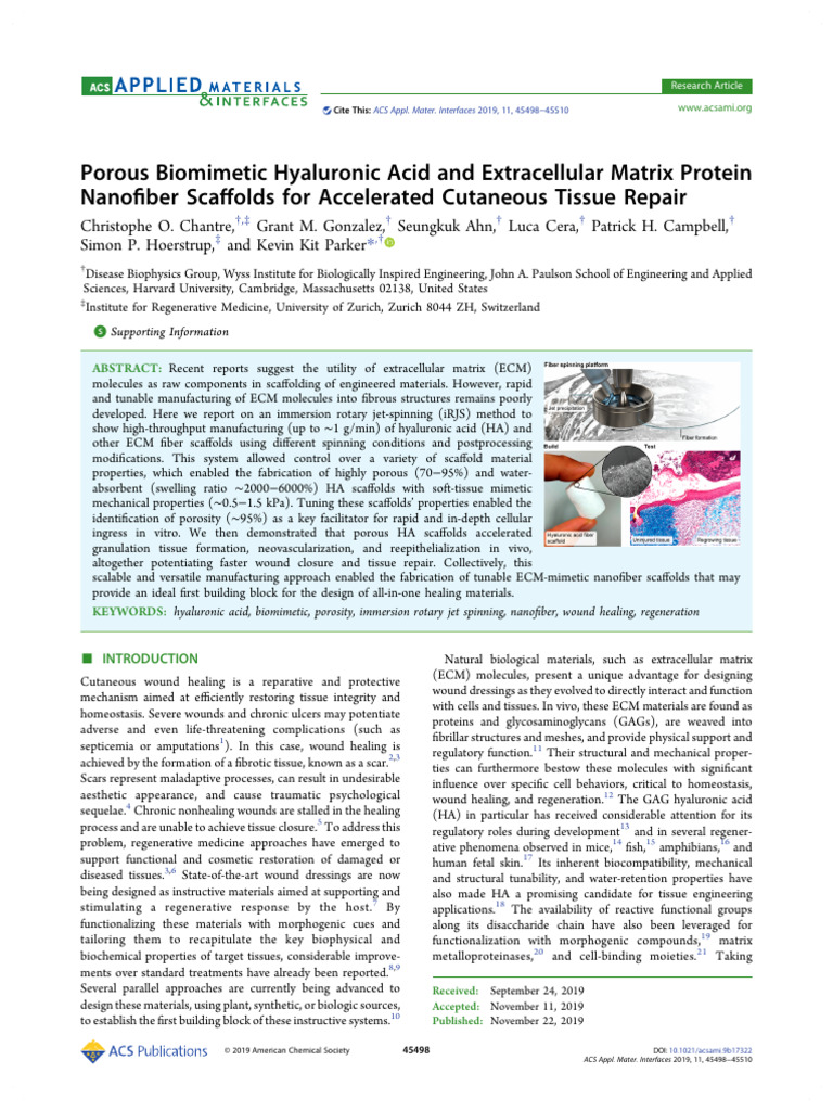 chantre-et-al-2019-porous-biomimetic-hyaluronic-acid-and-extracellular-matrix-protein-nanofiber ...