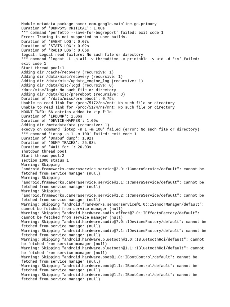 Bugreport A665L OP TP1A.220624.014 2024 11 15 20 43 39 Dumpstate - Log 5103 | PDF | Computing ...