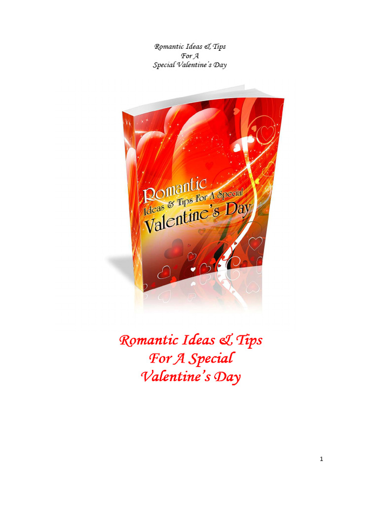 Romantic Ideas - Valentines Day | PDF | Valentine's Day | Love