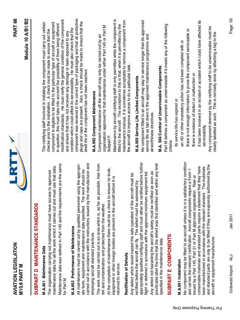 M10 AeronauticLegislation-7 | PDF | Aviation | Transport