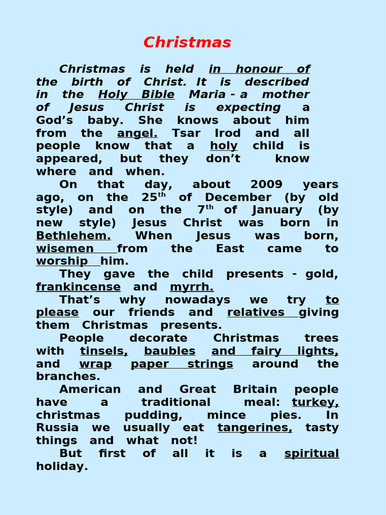 Christmas Traditions and Origins | PDF