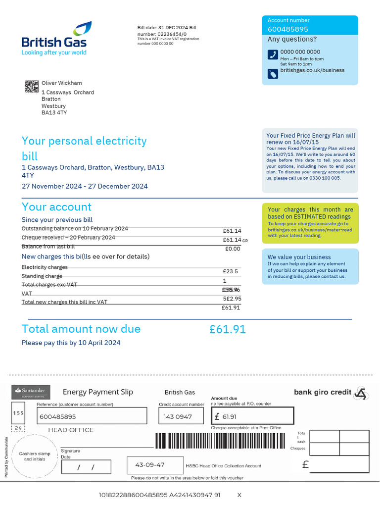 753253770-Gas Bill BG Dec24 WICKH PDF | PDF | Cheque | Debit Card